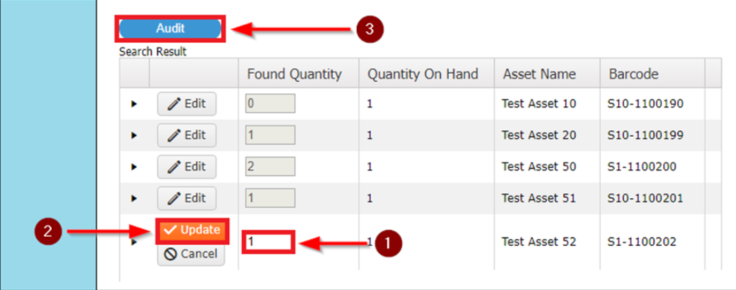 eQuip Audit Functionality